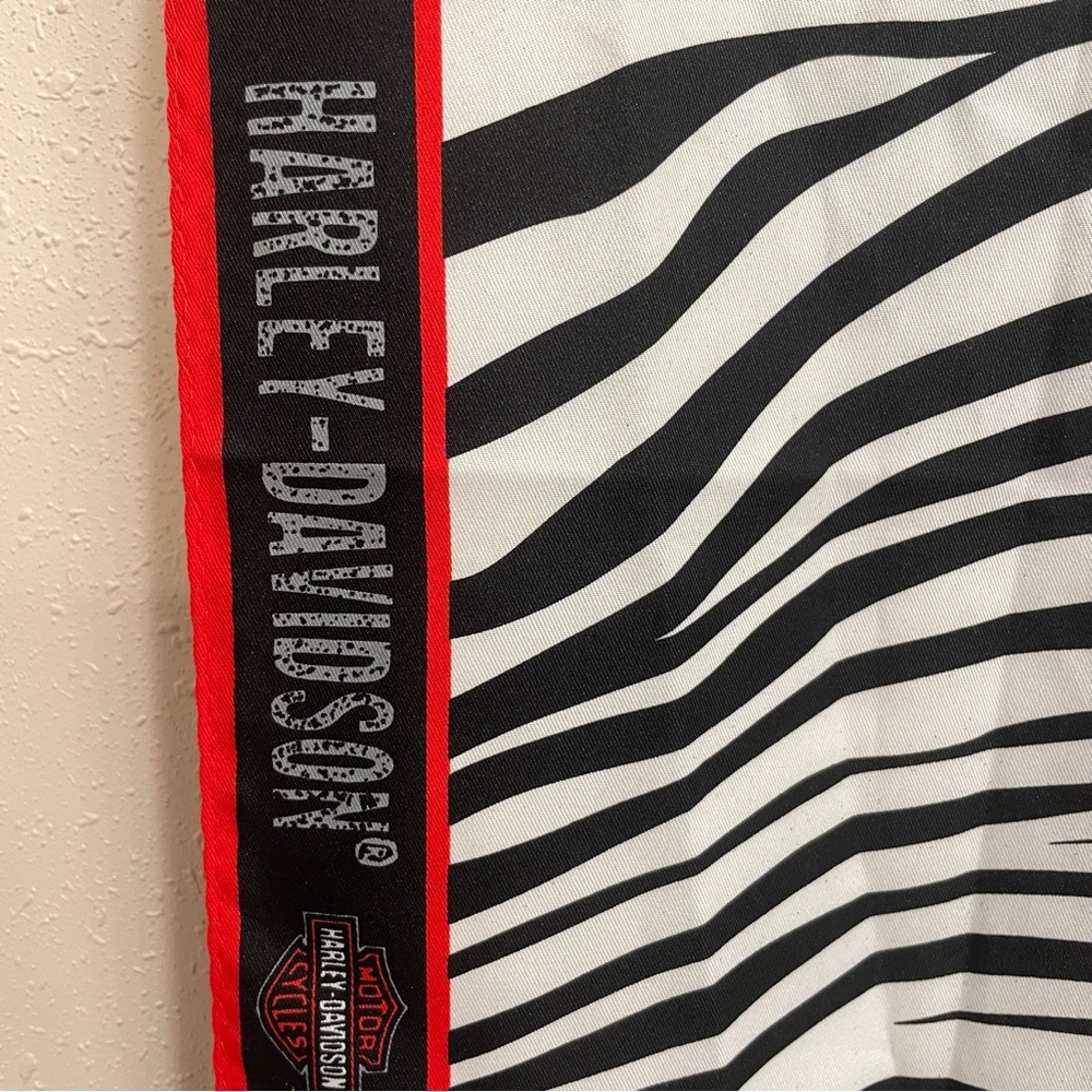 Harley Davidson Ralph Marlin Designed Zebra Print Sca… - Gem